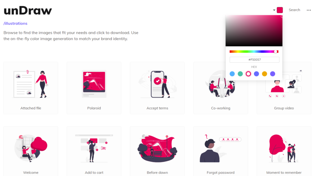無料で商用可能なイラスト素材が手に入る「unDraw」の使い方