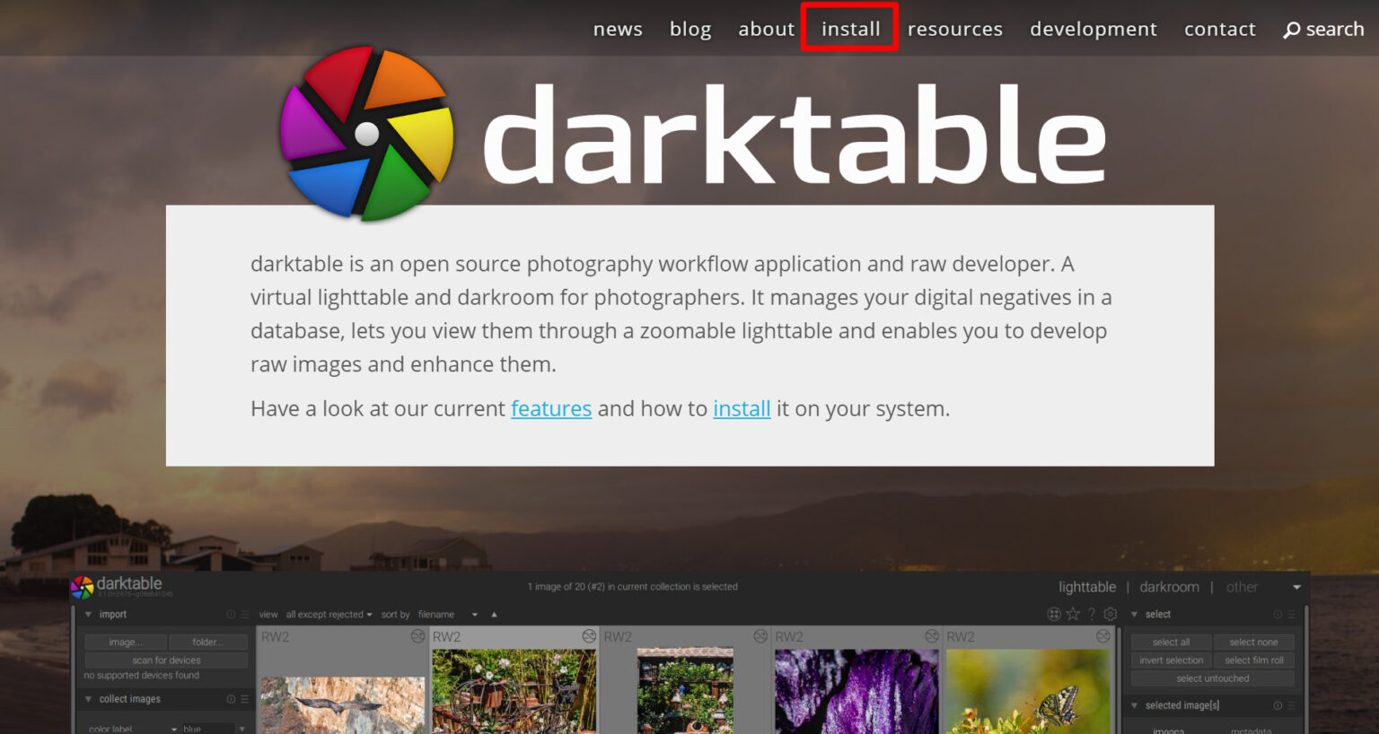 写真のRAW現像や補正ができる「darktable」の使い方